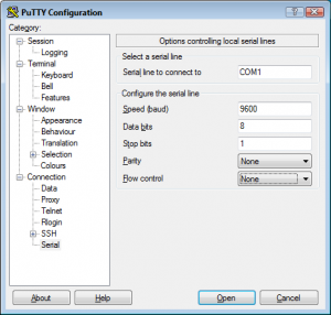 How to use PuTTY for Serial port terminal | BA-NA-NA
